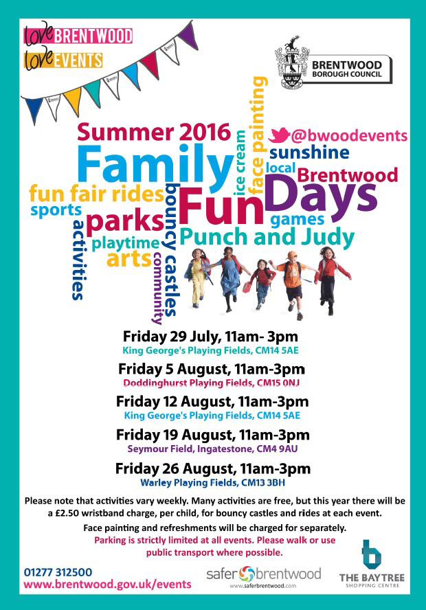 #Brentwood’s Family Fun Days start tomorrow - Essex-TV